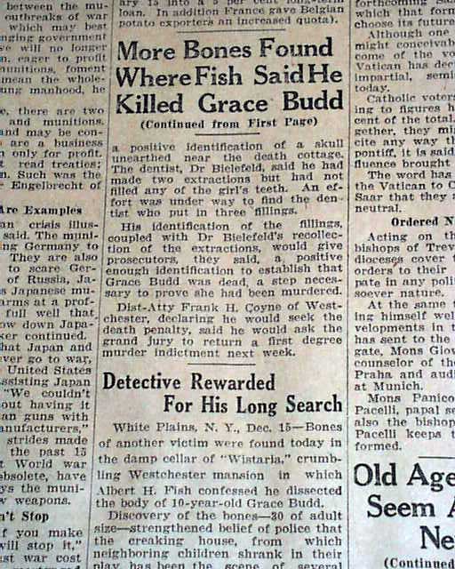 Serial killer & rapist Albert Fish captured in 1934... - RareNewspapers.com