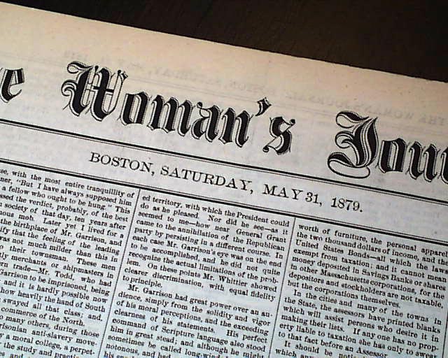 Early woman's suffrage newspaper... - RareNewspapers.com