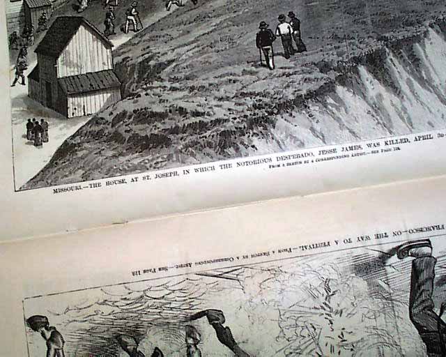 The death of Jesse James... with a full page print... - RareNewspapers.com