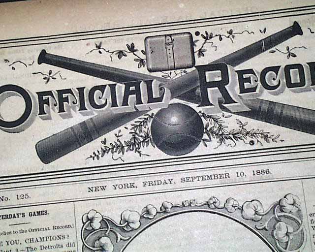 VERY RARE BASEBALL NEWSPAPER... pitched the first perfect game... J ...