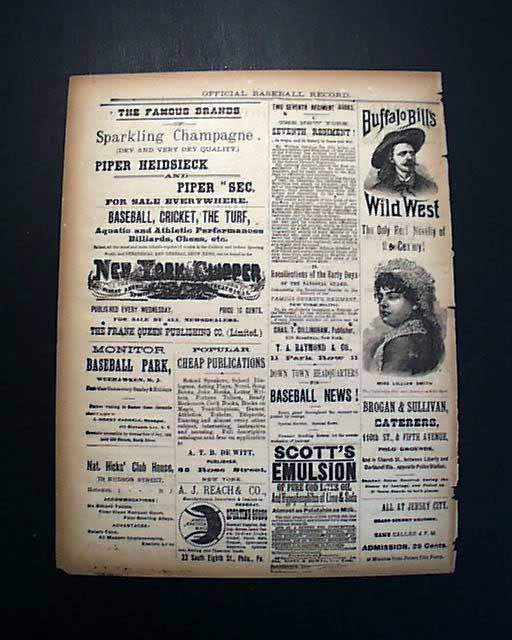 VERY RARE BASEBALL NEWSPAPER... pitched the first perfect game... J ...