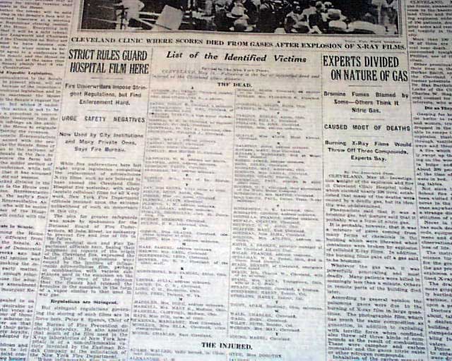 Cleveland Clinic Ohio fire disaster... - RareNewspapers.com