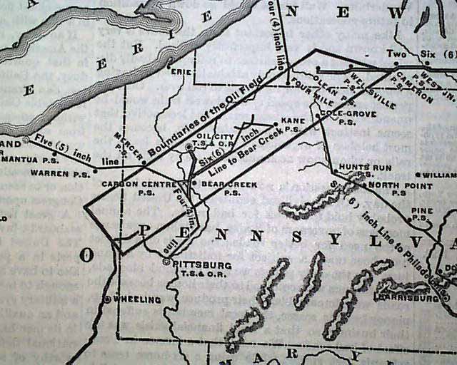 Oil Fields of Pennsylvania in 1892..... - RareNewspapers.com