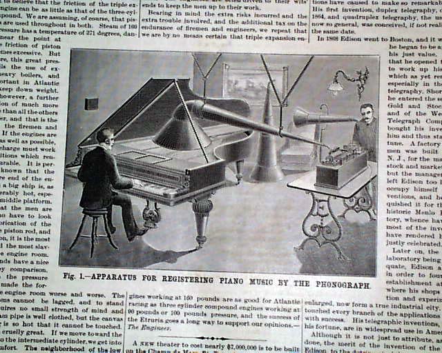 Thomas Edison & The Phonograph In 1889... - RareNewspapers.com