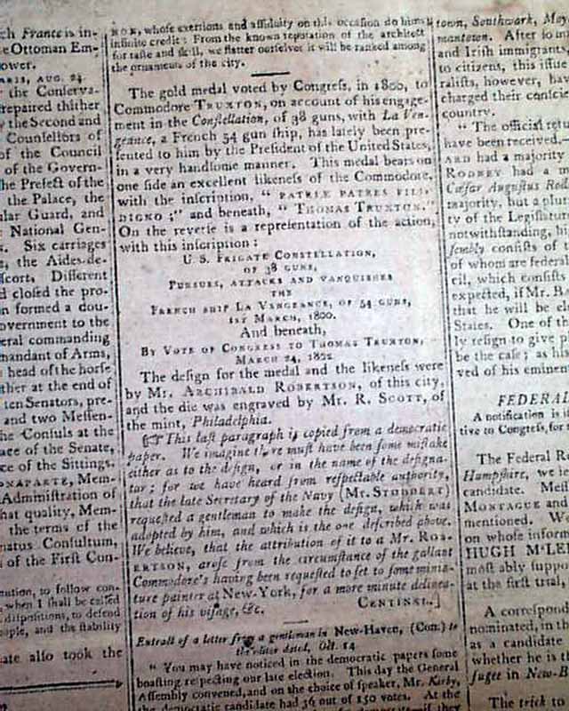 Commodore Thomas Truxton is honored... - RareNewspapers.com