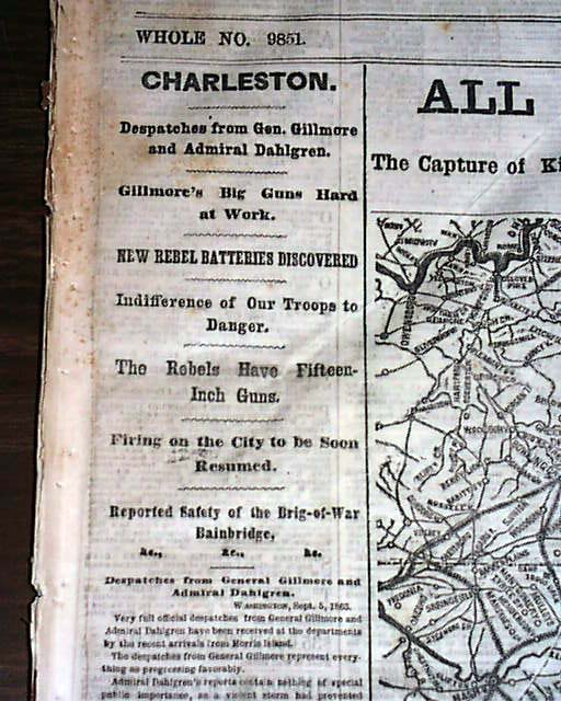 Kingston TN 1863 Civil War Map... - RareNewspapers.com