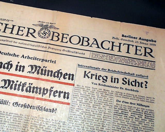 The Nazi party newspaper... - RareNewspapers.com