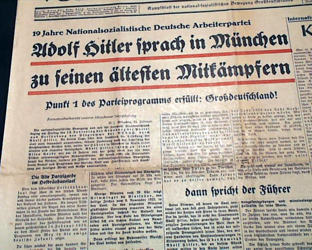 The Nazi party newspaper... - RareNewspapers.com