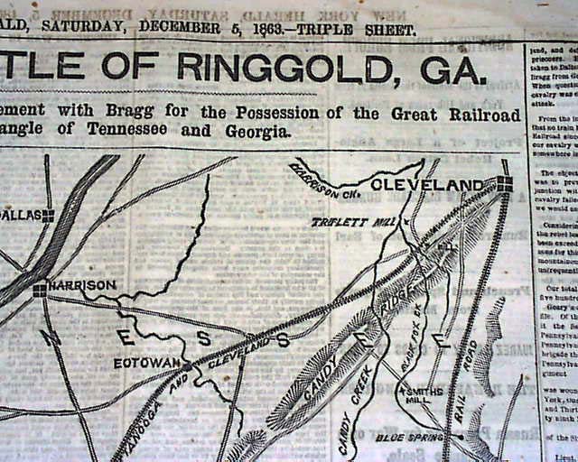 Ringgold GA1863 Civil War Maps... - RareNewspapers.com