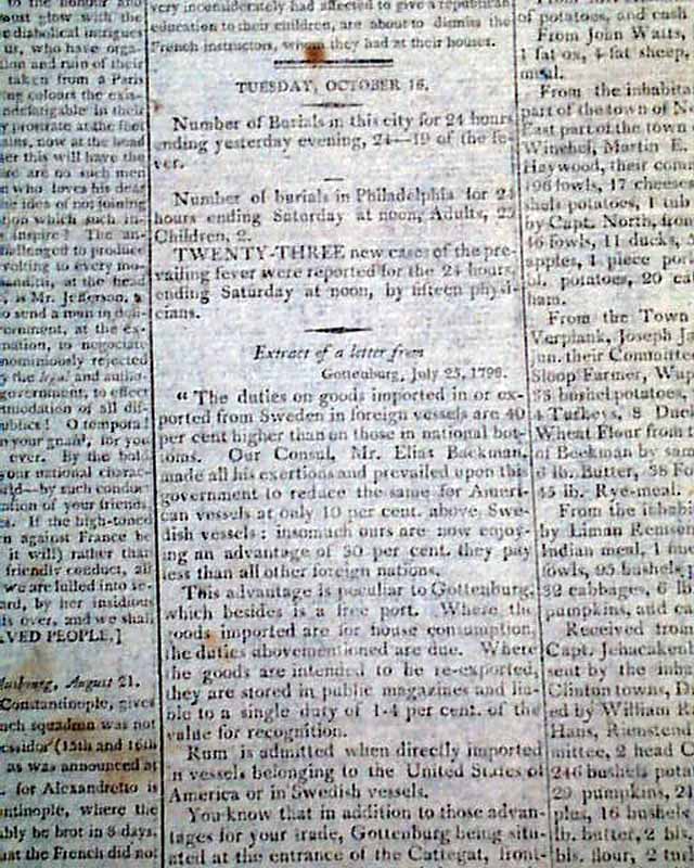 The Yellow Fever epidemic... - RareNewspapers.com