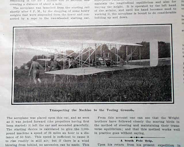First flight of the Wright airplane at Fort Myer... - RareNewspapers.com