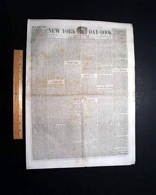 An anti-Black newspaper with Lincoln's inaugural address ...