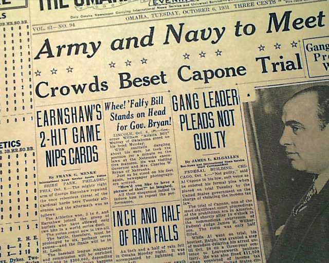 Al Capone's reign about to end... - RareNewspapers.com