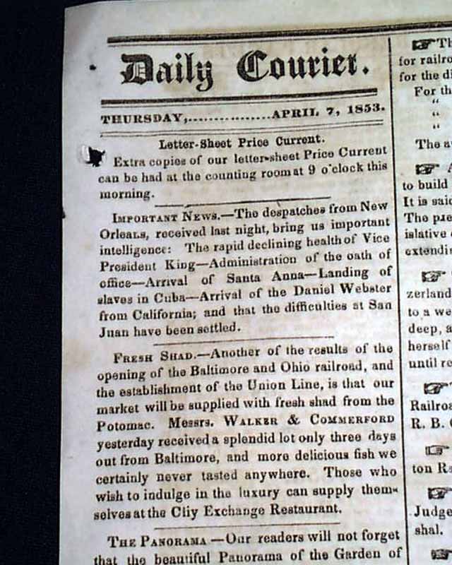 1853 LOUISVILLE KY Newspaper Pre Civil War SLAVE ADS ...