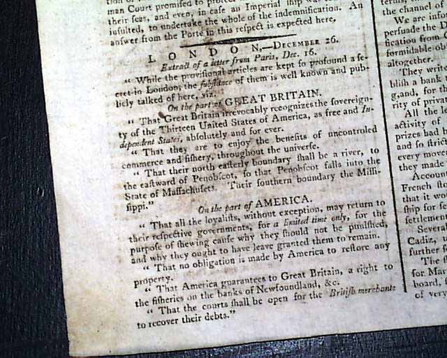 Presumed provisions of the treaty of peace... - RareNewspapers.com