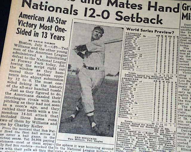 1946 MLB all-star game... Mt. Tom MA crash.... - RareNewspapers.com