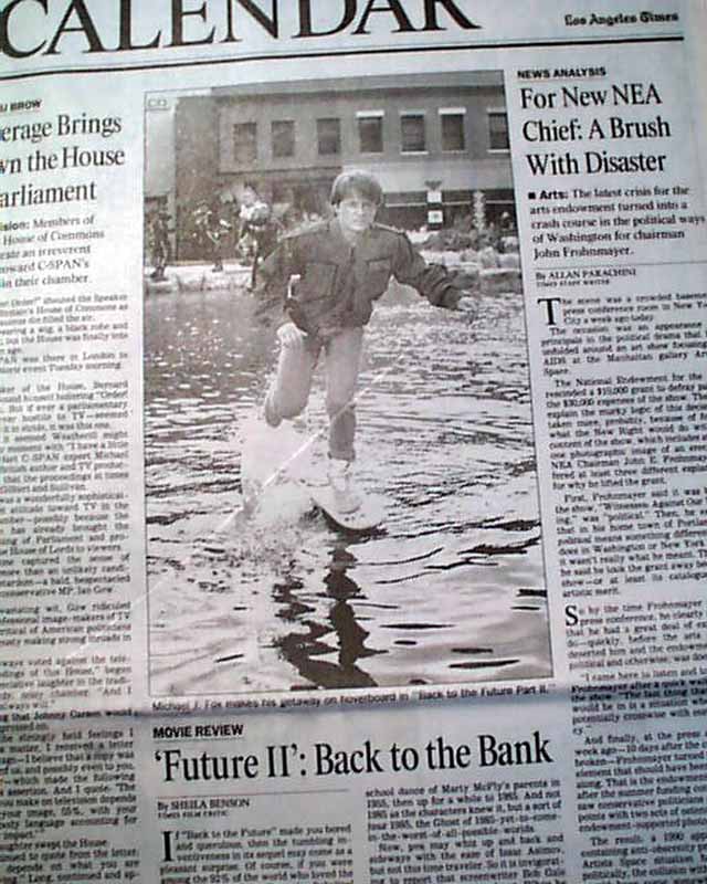 Review & premiere of "Back to the Future Part II", in a Los Angeles ...