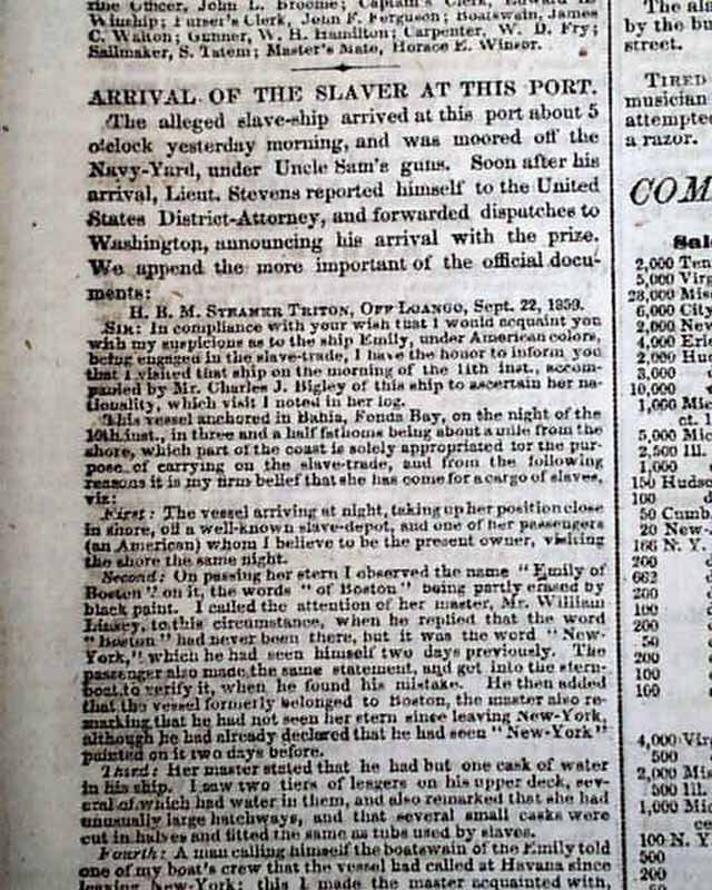 On the John Brown trial, with diagrams... Capture of a slave ship ...