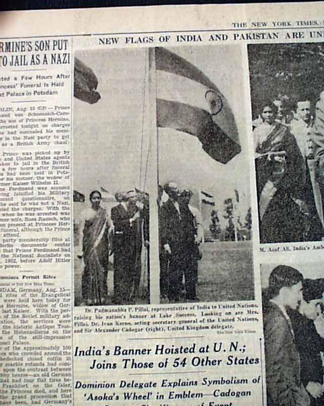 India and Pakistan win independence... - RareNewspapers.com