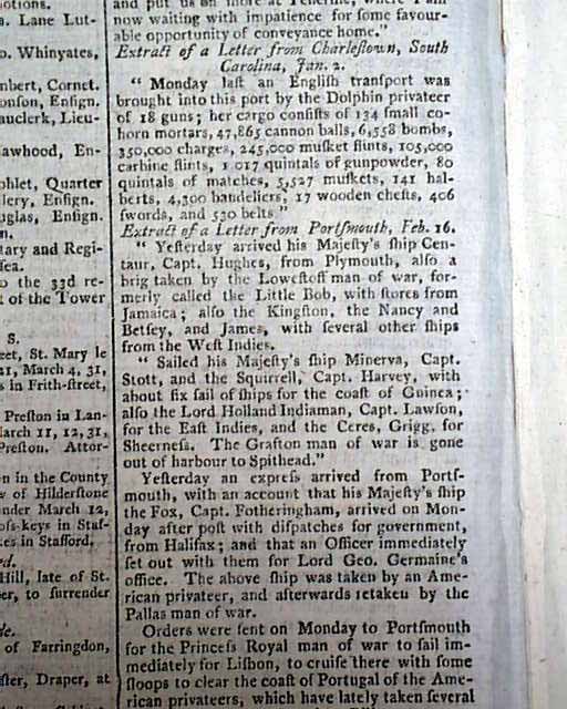Washington at Valley Forge... Letter signed by Horatio Gates ...