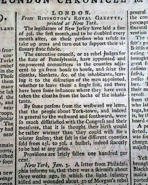 Washington at Valley Forge... Letter signed by Horatio Gates ...