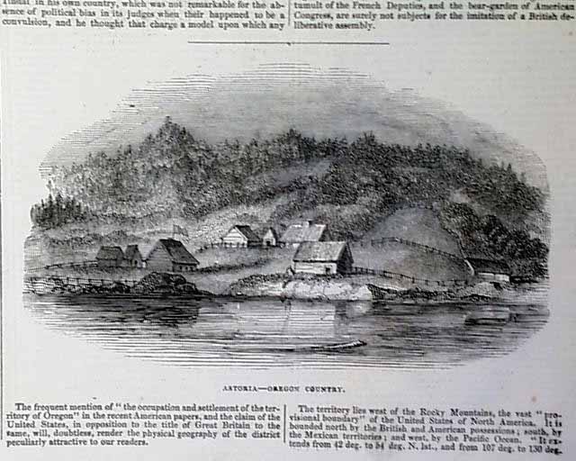 Print of Astoria, Oregon Country... - RareNewspapers.com