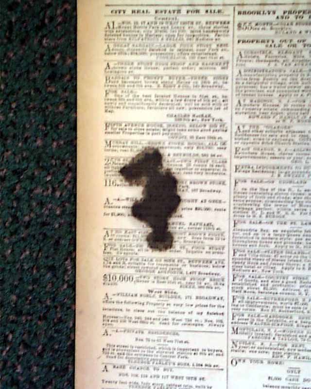 Very first appearance of Walt Whitman's poem "THE FINAL LILT OF SONGS ...