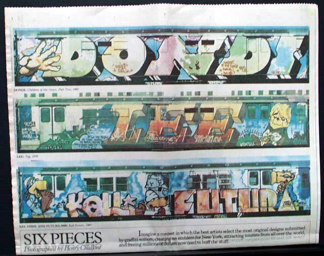 "In Praise of Graffiti" by Richard Goldstein... Zephyr, Futura, Crash ...