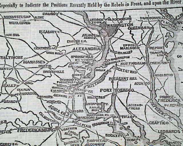 Three Civil War maps in one issue including rare map of New Mexico ...