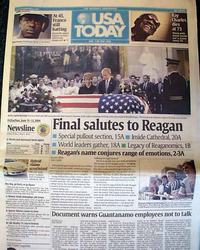 Final Salutes to Reagan.... - RareNewspapers.com