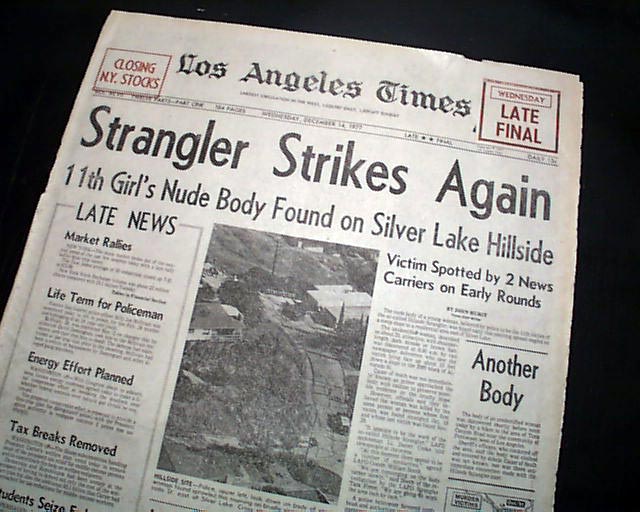 Hillside Strangler murders in Los Angeles... - RareNewspapers.com