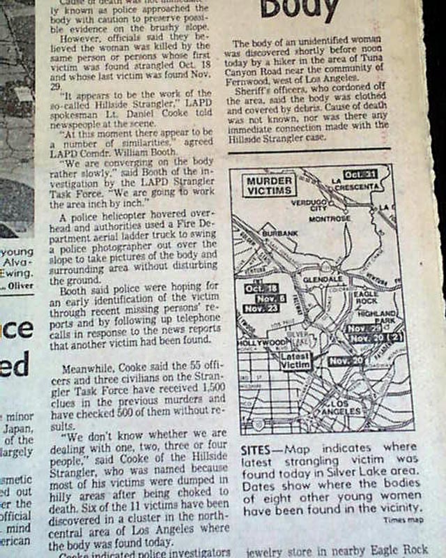Hillside Strangler murders in Los Angeles... - RareNewspapers.com