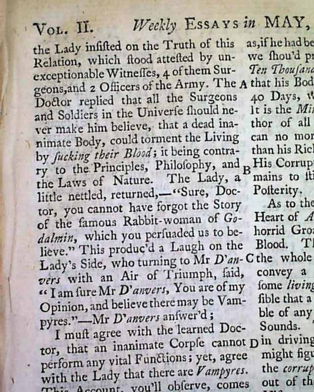 1732 Vampires... - RareNewspapers.com
