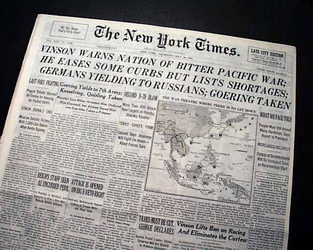 Hermann Goering captured... Albert Kesselring... - RareNewspapers.com