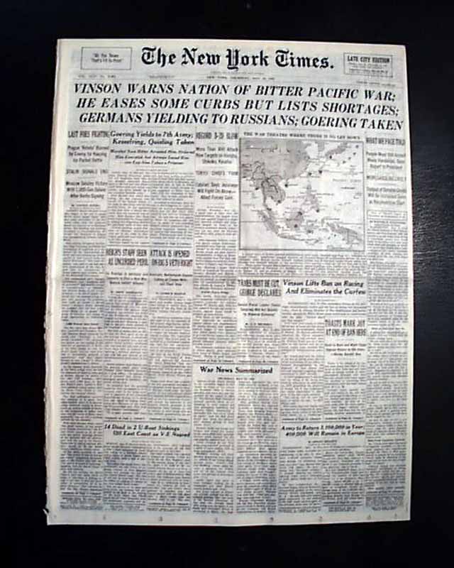 Hermann Goering captured... Albert Kesselring... - RareNewspapers.com