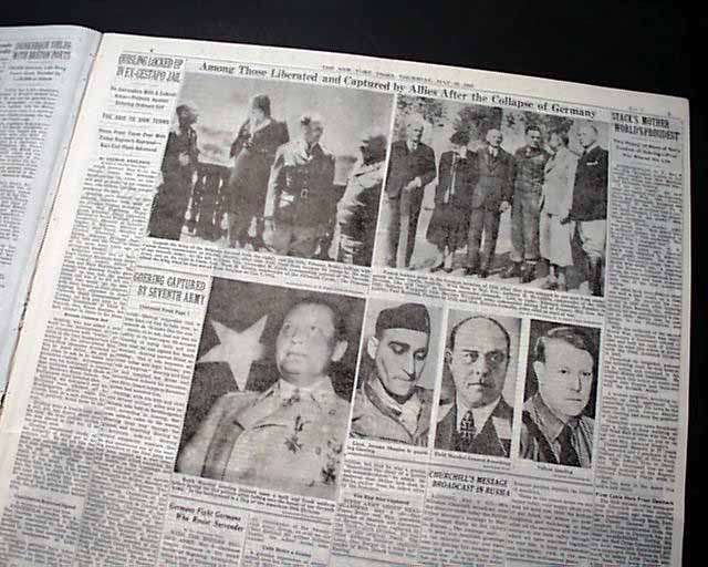 Hermann Goering captured... Albert Kesselring... - RareNewspapers.com