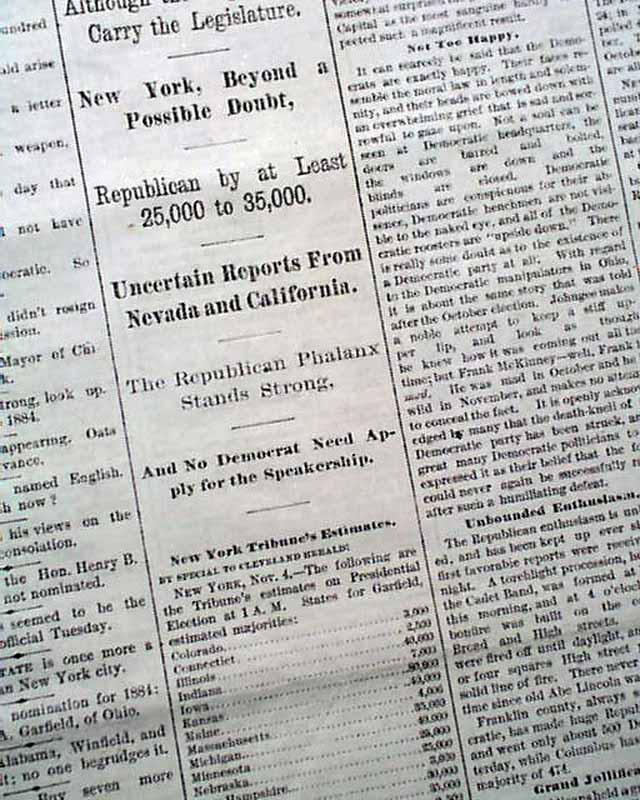 1880 James A. Garfield election.... - RareNewspapers.com