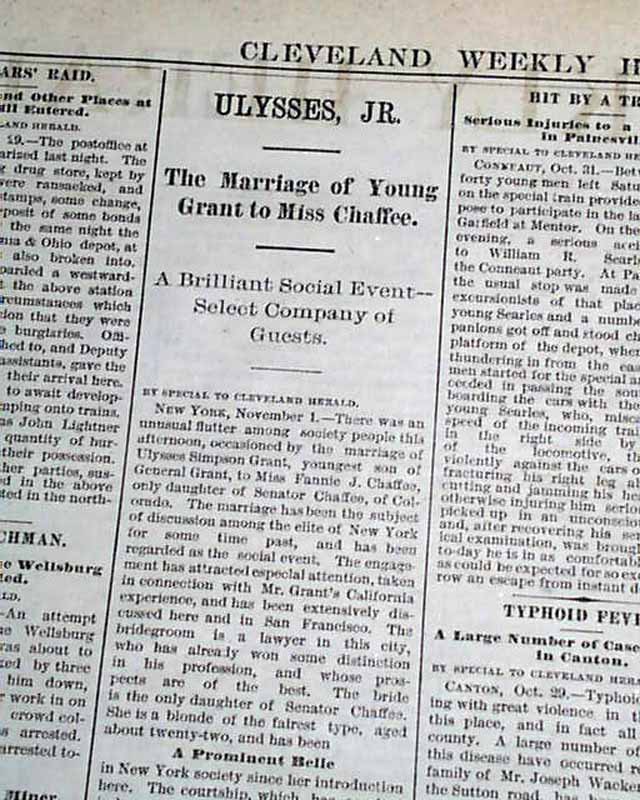 1880 James A. Garfield election.... - RareNewspapers.com