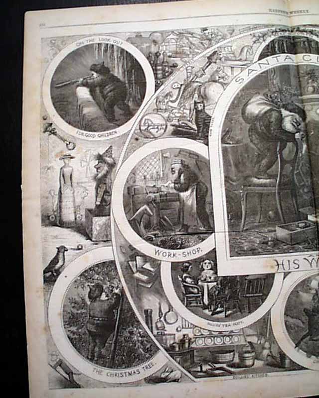 Eight Thomas Nast Santa Claus images... - RareNewspapers.com