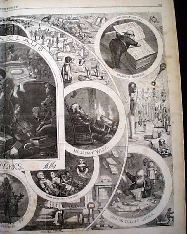 Eight Thomas Nast Santa Claus images... - RareNewspapers.com