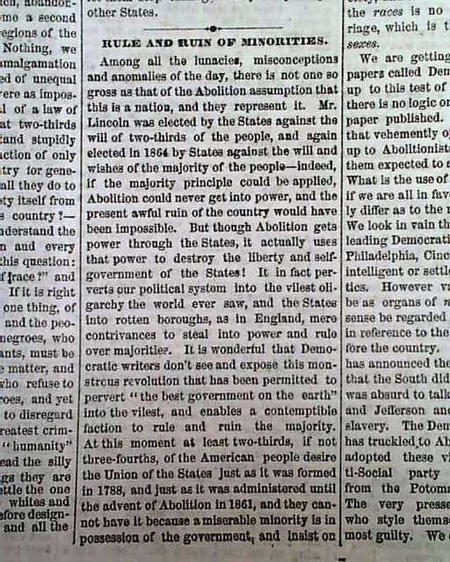 A racist newspaper on the post-war events... - RareNewspapers.com