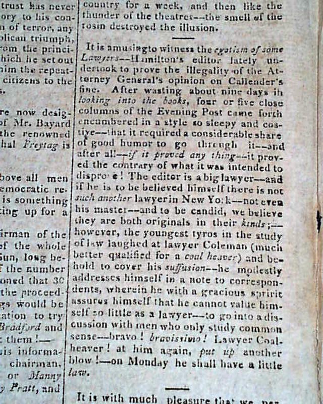 Rare reporting on the Hamilton/Maria Reynolds affair... But good on ...