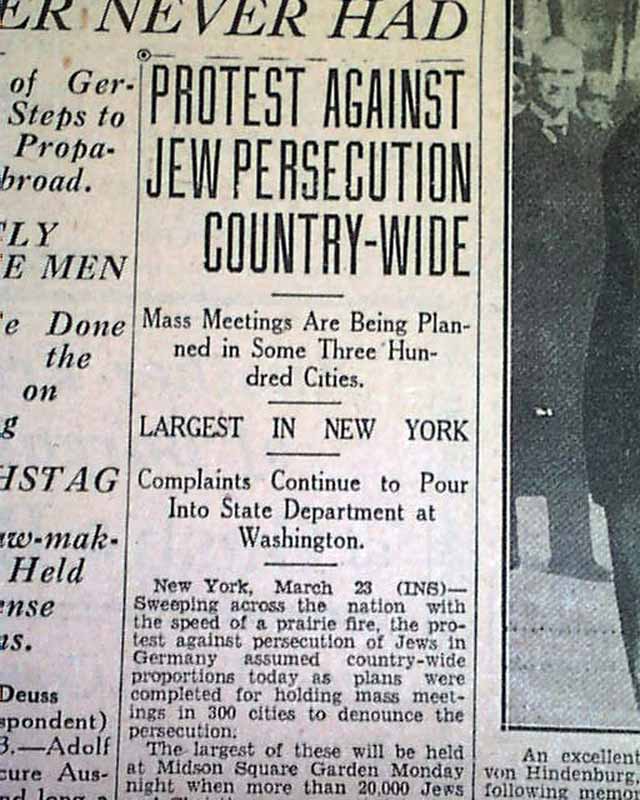 Adolph Hitler becomes dictator in 1933.... - RareNewspapers.com