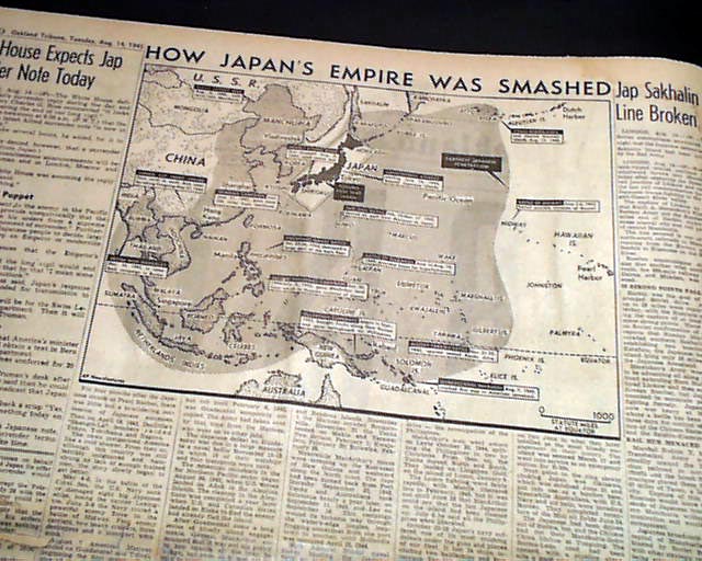 V-J Day... World War II is over... - RareNewspapers.com