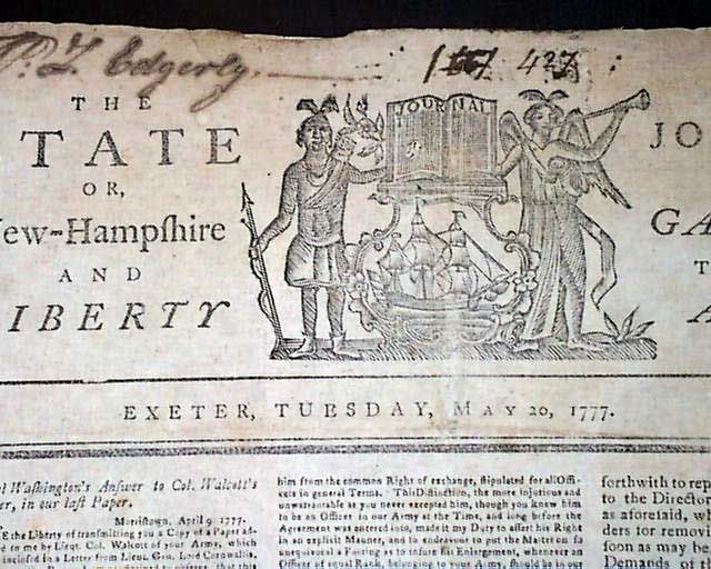 First of this rare Revolutionary War title we have offered ...