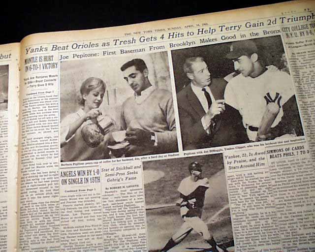 Pete Rose very 1st hit... - RareNewspapers.com