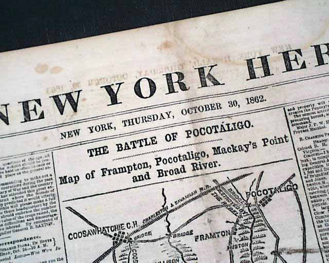 1862 Pocotaligo, South Carolina... - RareNewspapers.com