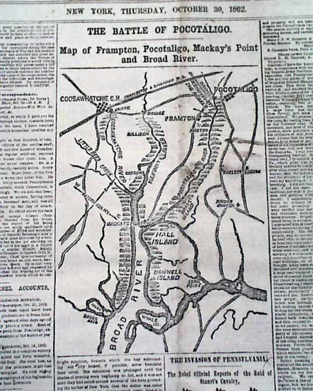 1862 Pocotaligo, South Carolina... - RareNewspapers.com