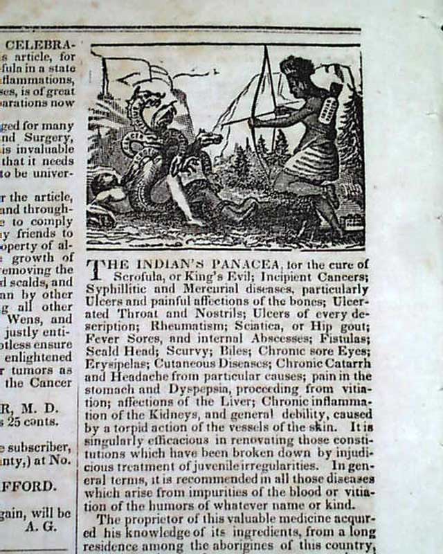 Detailed "snake oil" advertisement... - RareNewspapers.com