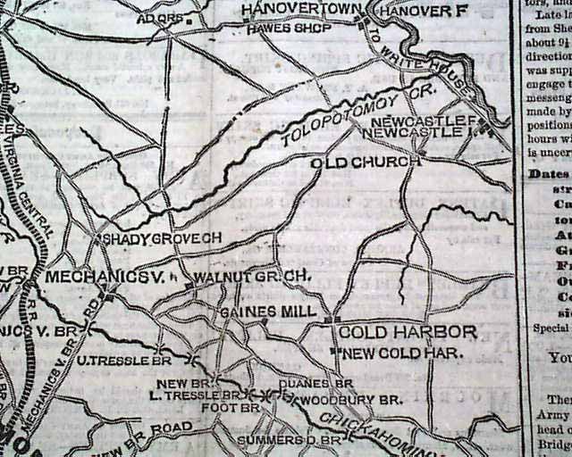 1864 Cold Harbor Civil War..... - RareNewspapers.com